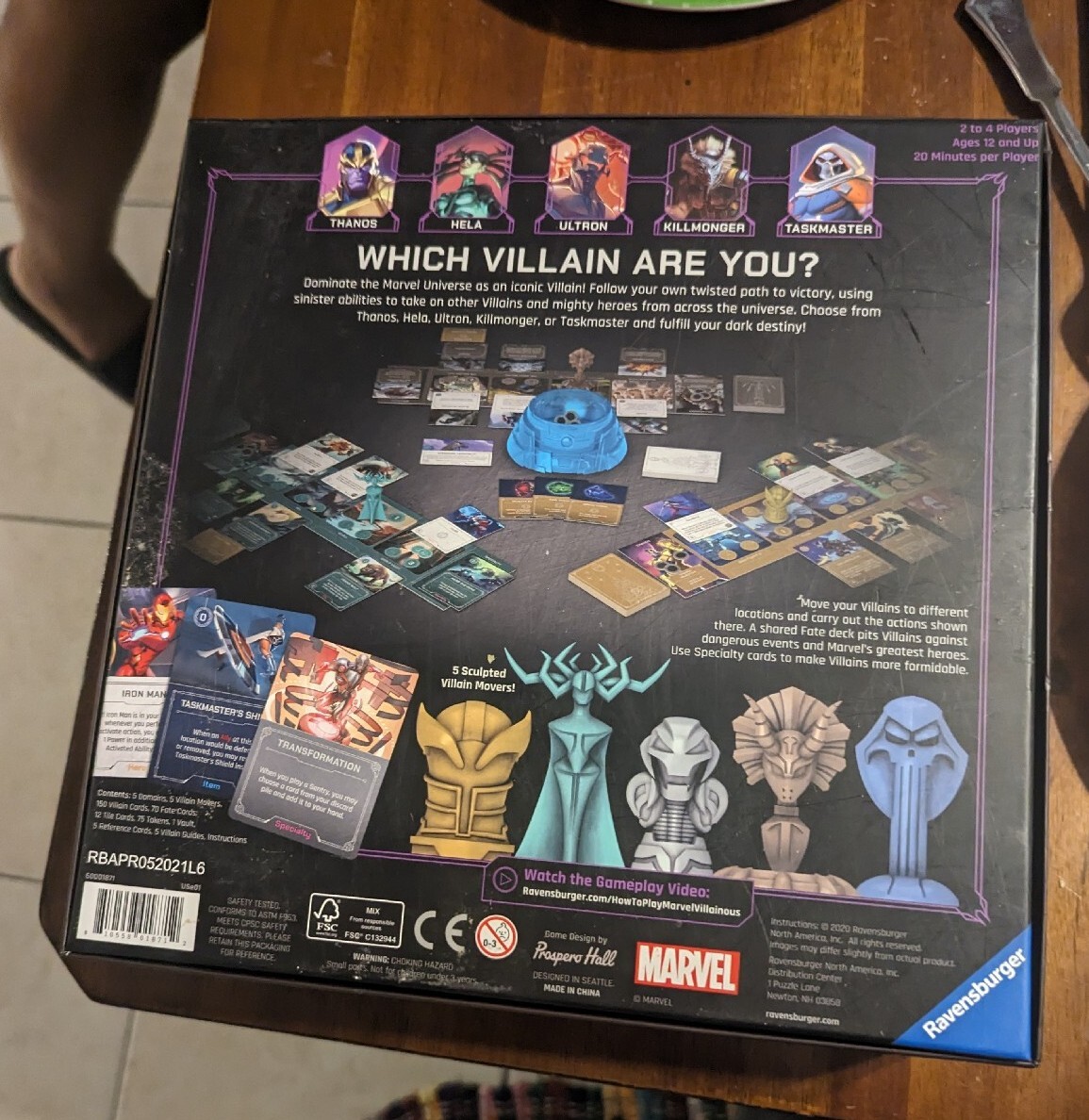Ravensburger Marvel Villainous Infinite Power Strategy Board Game ...