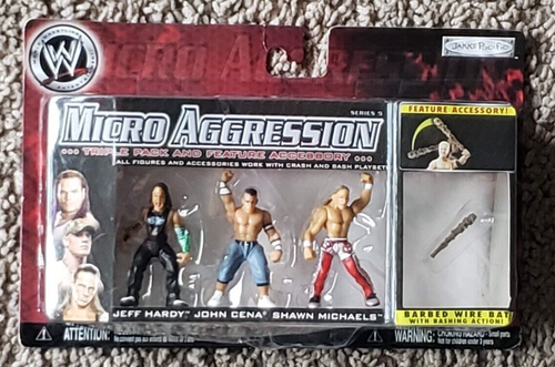 WWE Micro Aggression Jeff Hardy John Cena Shawn Michaels MOC | eBay