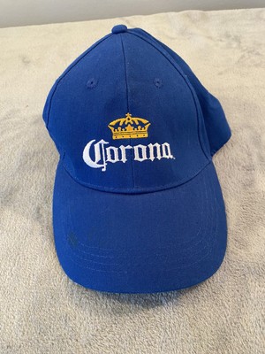 BDA Corona Beer Hat Cap Blue Embroidered Adjustable Strapback Beer ...