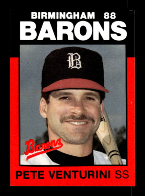 1988 Best # 11 Pete Venturini Card (ML) Birmingham Barons Chicago White ...