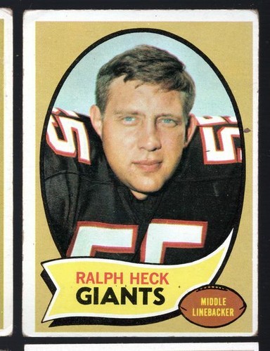 1970 Topps #127 Ralph Heck New York Giants | eBay
