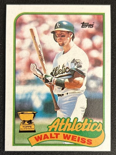 1989 Topps Walt Weiss Baseball All-Star Rookie Card (RC) #316 High ...