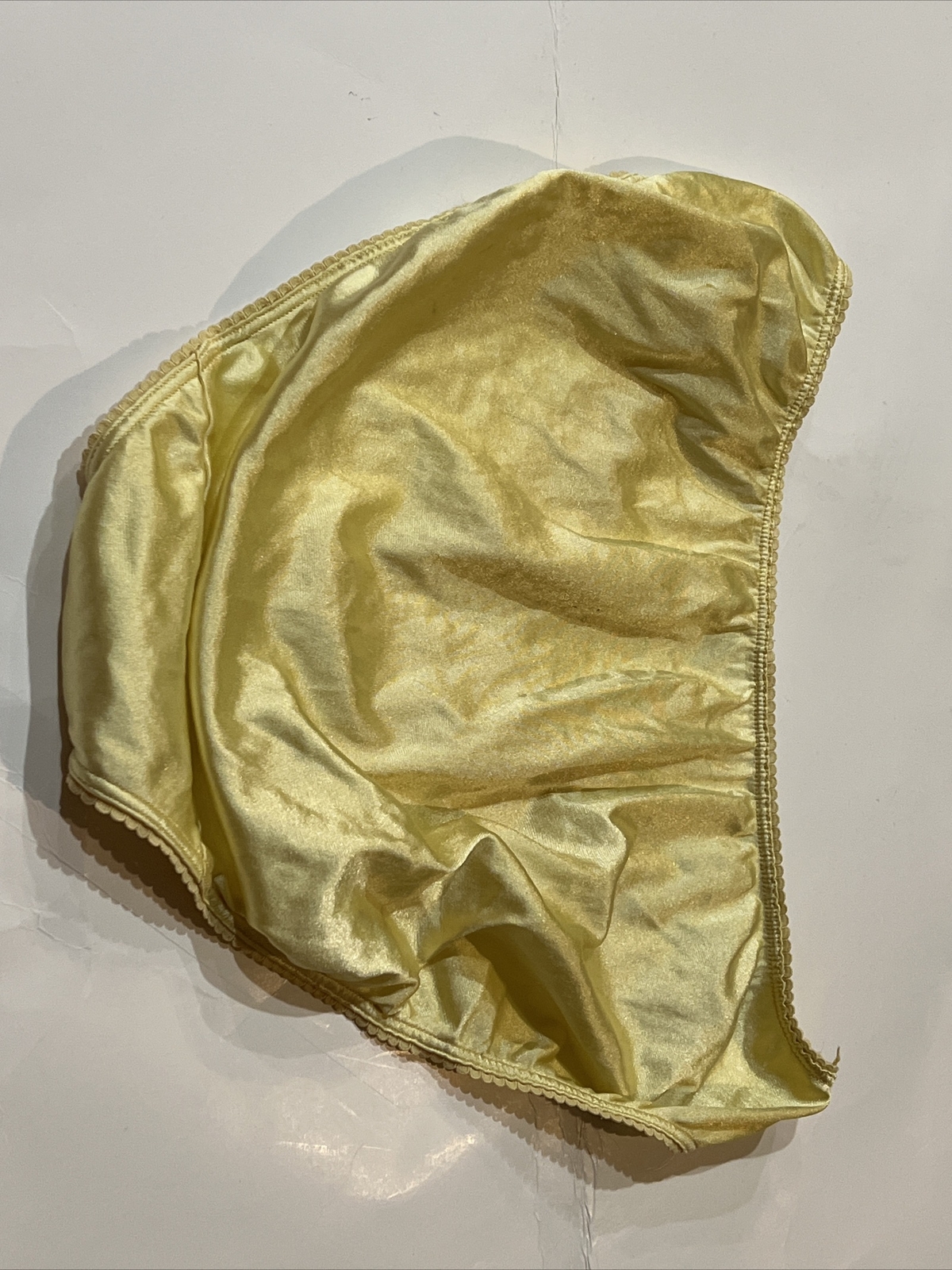 Vintage Second Skin Satin Bikini Panties Yellow Shiny… - Gem