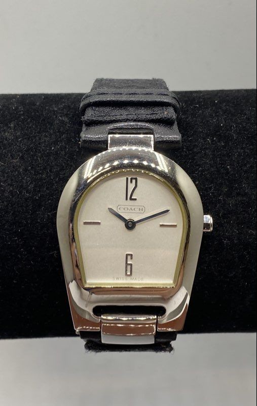 Women's Coach 26mm WR30M Designer Swiss Quartz Unique Shape S. Steel ...