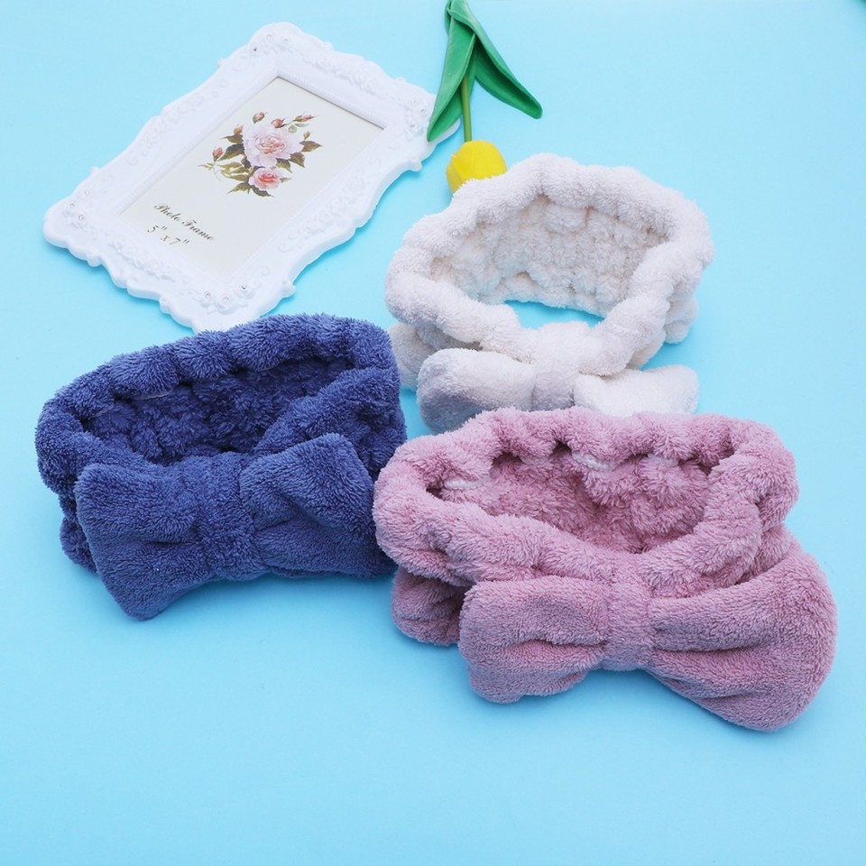 3 Pcs Hair Accessories Elastic Headband Cute Netting Bowknot Hairwrap ...