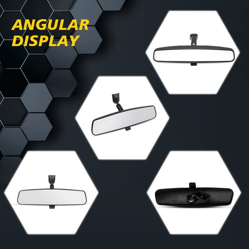Inside Rear View Mirror Rearview Mirror For 1976-2012 Jeep CJ YJ TJ JK ...