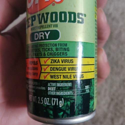 Lot of 3 OFF! Deep Woods DRY Insect Repellent 2.5oz Travel Size BUG ...