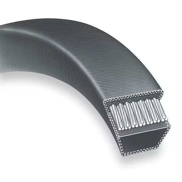 Dayton 4L590 FHP V-Belt, 59 in Outside Length, 1/2 in Top Width, 5/16 ...