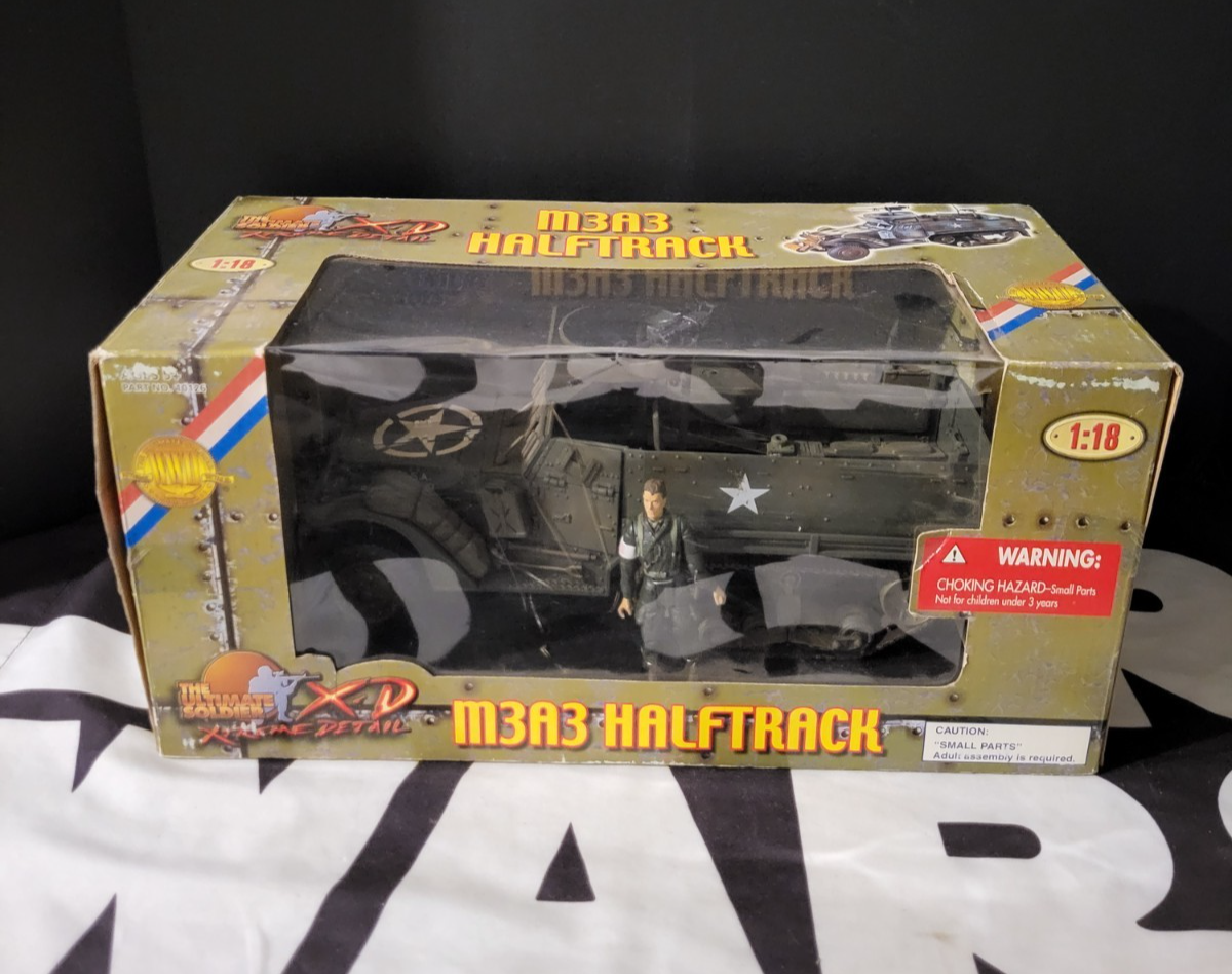 M3A3 Halftrack w Driver THE ULTIMATE SOLDIER 1:18 MIB NEW Gray Variant ...