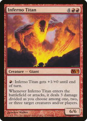 Inferno Titan Magic 2011 / M11 PLD Red Mythic Rare MAGIC MTG CARD ...