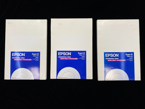 SEALED Epson Super B Matte 13" x 19" Photo Paper (50 Sheets Each) | eBay