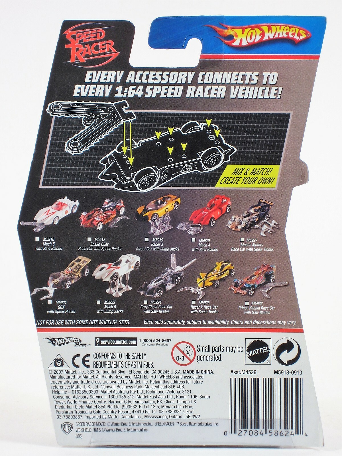 Hot Wheels Speed Racer Snake Oiler Race Car W/ Spear Hooks 1 64 Diecast ...