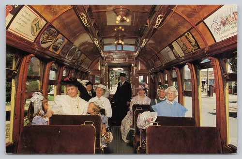 San Jose California, Kelley Park Trolley Car #168 Interior, Vintage ...