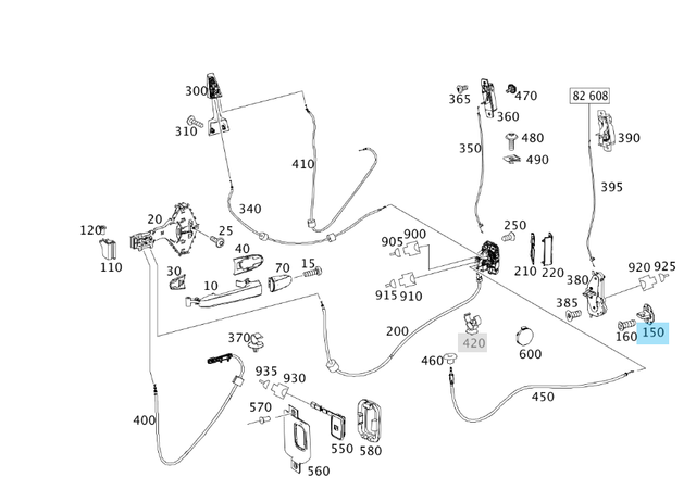Mercedes-Benz SPRINTER 906 Rear Door Lock Striker A9067200204 Genuine ...