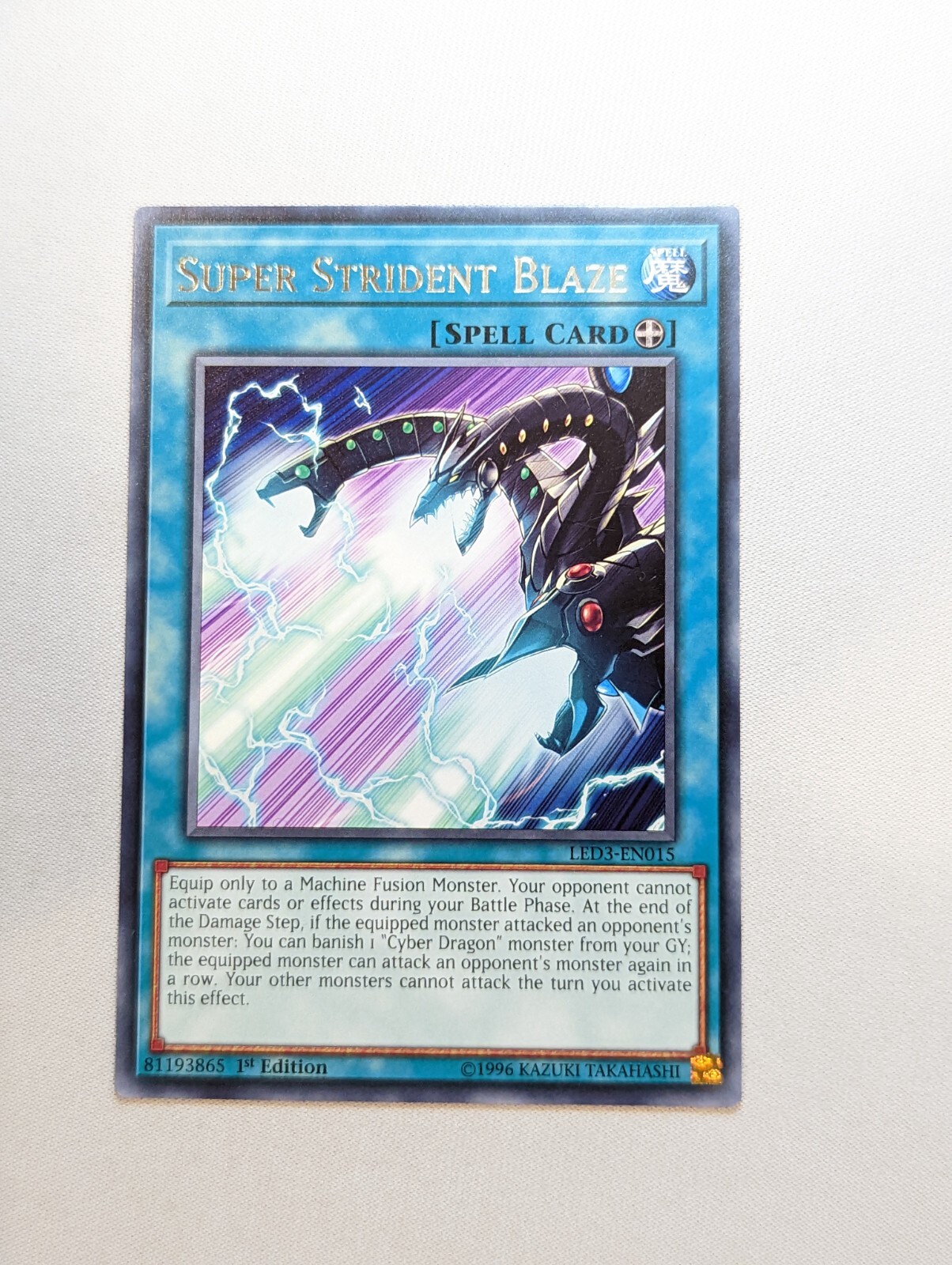 Super Strident Blaze - LED3-EN015 - Rare 1st Edition Yugioh Card | eBay