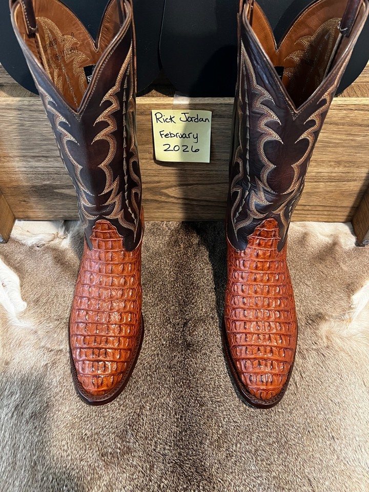 Nocona Burnished Tan Nile Hornback Croc. Cowboy Boots in Men's size 10D ...
