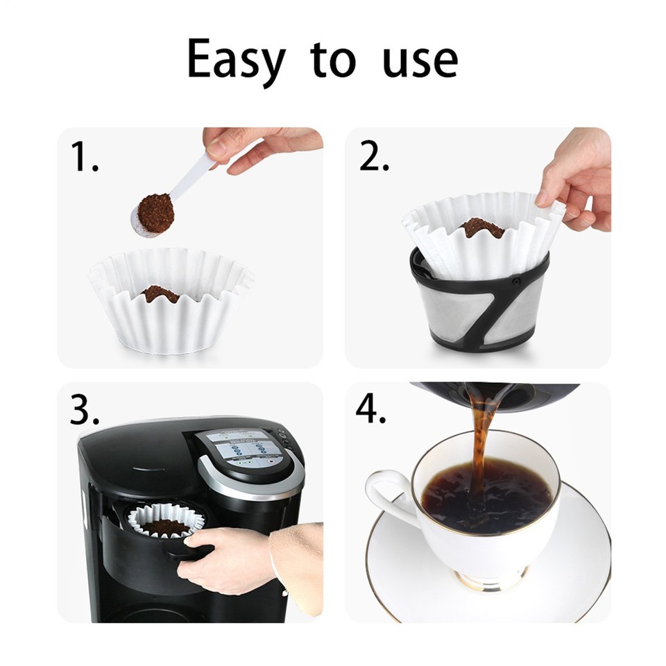 Coffee Maker Filters Stainless Paperless Basket Reusable Coffee Maker ...