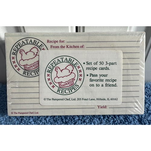 50 Repeatable Recipes Pampered Chef Recipe Cards Unopened and Intact | eBay