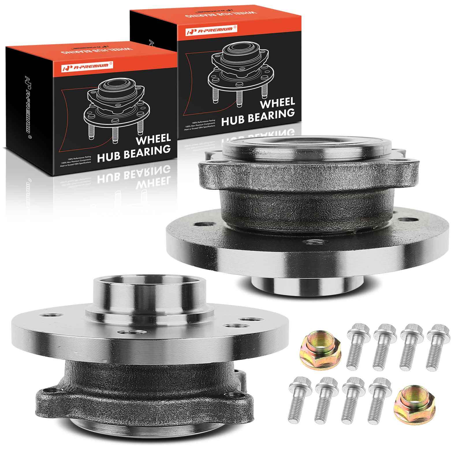 2x WHEEL BEARING HUB & 12MM BOLTS FRONT FOR MINI R50 R52 R53 COOPER ONE ...