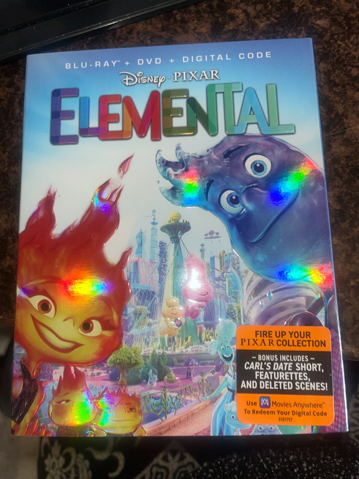 Elemental (Blu-ray + DVD + Digital Code, 2023) and DMC VIP Pin sealed ...