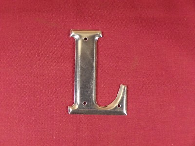 Vintage Retro Aluminum Letter L 3" House Sign Address Letter L 40s 50s ...