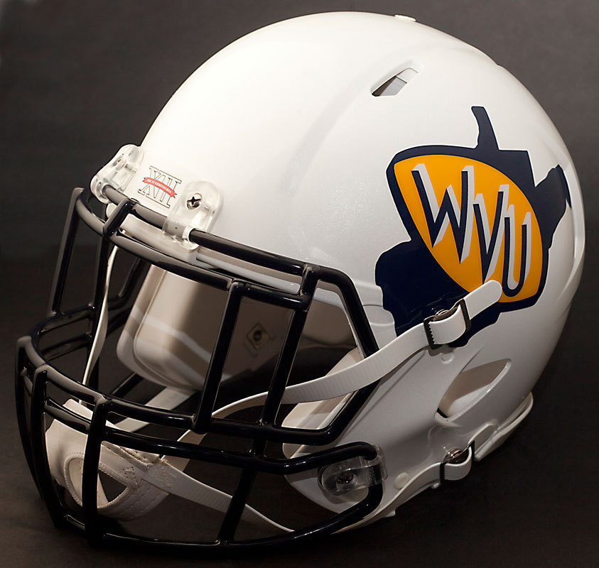 ***CUSTOM*** WEST VIRGINIA MOUNTAINEERS NCAA Riddell SPEED Football ...