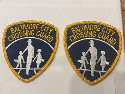 Baltimore City Crossing Guard Vintage collectable patch set full size ...