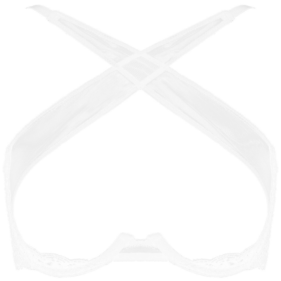 Freebily Womens Crisscross Lingerie Underwired Push up Open Cups Bra ...