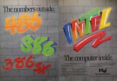 Intel PC Computer Processors 386 SX 486 1990 Trade Print Magazine Ad ...