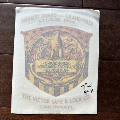 Jumbo “Victor" Safe Antique Decal, Emblem, Sticker, Reproduction | eBay