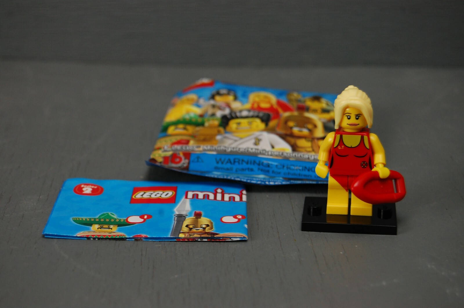 Authentic Lego Mini Figure Series 2 Female Lifeguard with Flotation ...