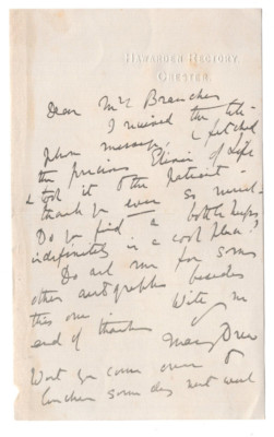 Mary Gladstone Drew (1847–1927) Signed Partial Letter / Autographed | eBay