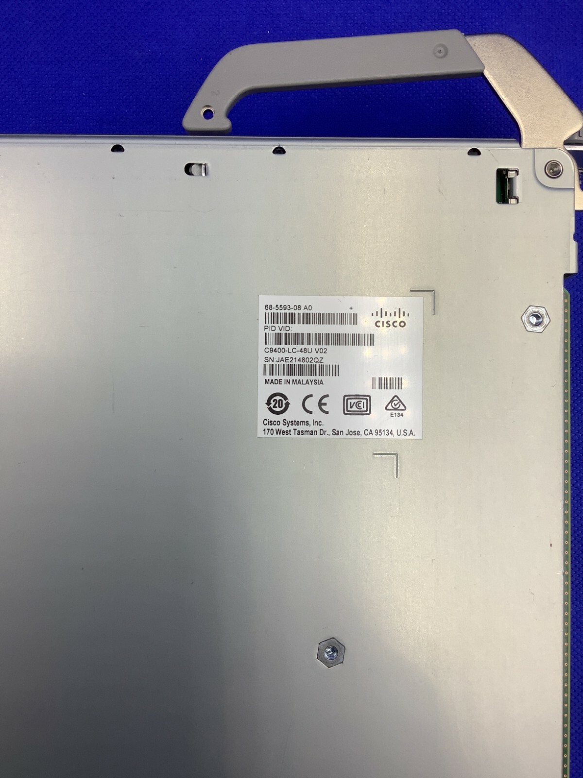 C9400-LC-48U Cisco Catalyst 9400 Series 48-Port UPOE 10/100/1000 (RJ-45 ...