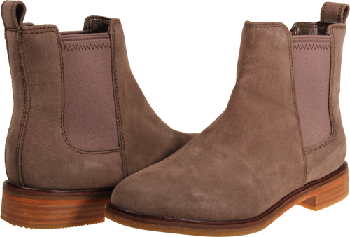 Clarks Clarkdale Arlo Womens Slip On Chelsea Boot Taupe Suede US Size 7 ...