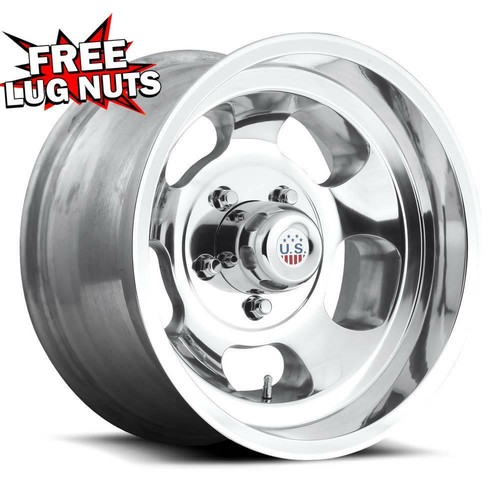 15 inch 15x10 US MAG 1PC U101 INDY POLISHED wheels 5x5.5 5x139.7 -50 | eBay
