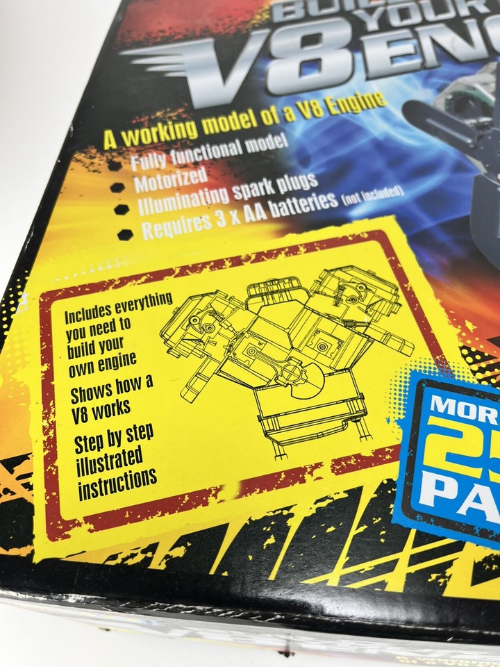 Haynes Build Your Own V8 Engine Scale Model Kit -Open box unassembled ...