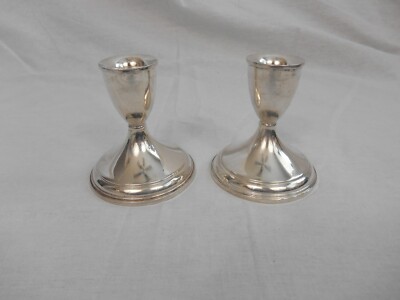 Beautiful Preisner Sterling Silver Weighted Candlestick Candle Holders ...