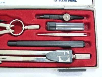 Vintage 5 piece Technical Drawing Draughtsman Set Made in Italy | eBay UK