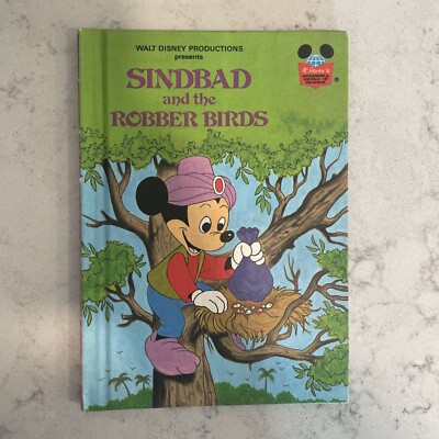 DISNEY SINDBAD AND THE ROBBER BIRDS HC 1982 BOOK CLUB 1ST EDITION | eBay