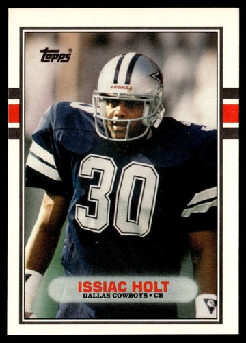 1989 Topps Traded Issiac Holt Dallas Cowboys #29T | eBay