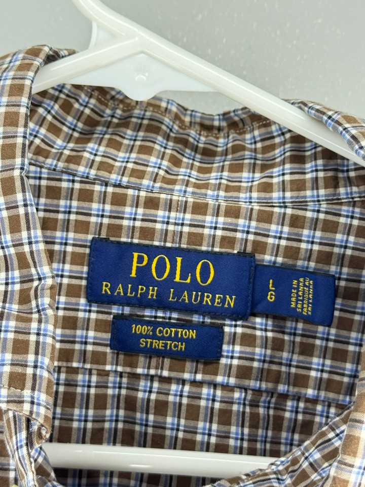 Ralph Lauren men's LG stretch polo shirt multicolored, cotton RN# 41381 ...