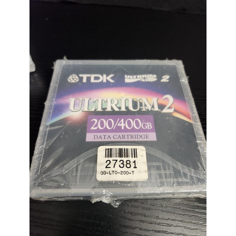 TDK Ultrium 2 LTO 2 Data Cartridge 200 400GB Tape Storage Lot of 2 New ...