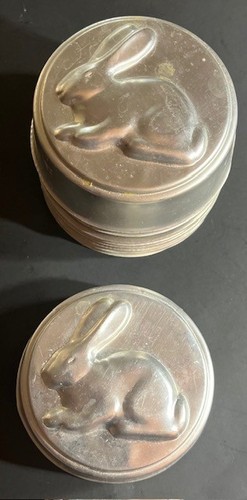 Aluminum Bunny Rabbit Jello Molds (Round) Set of 9 | eBay