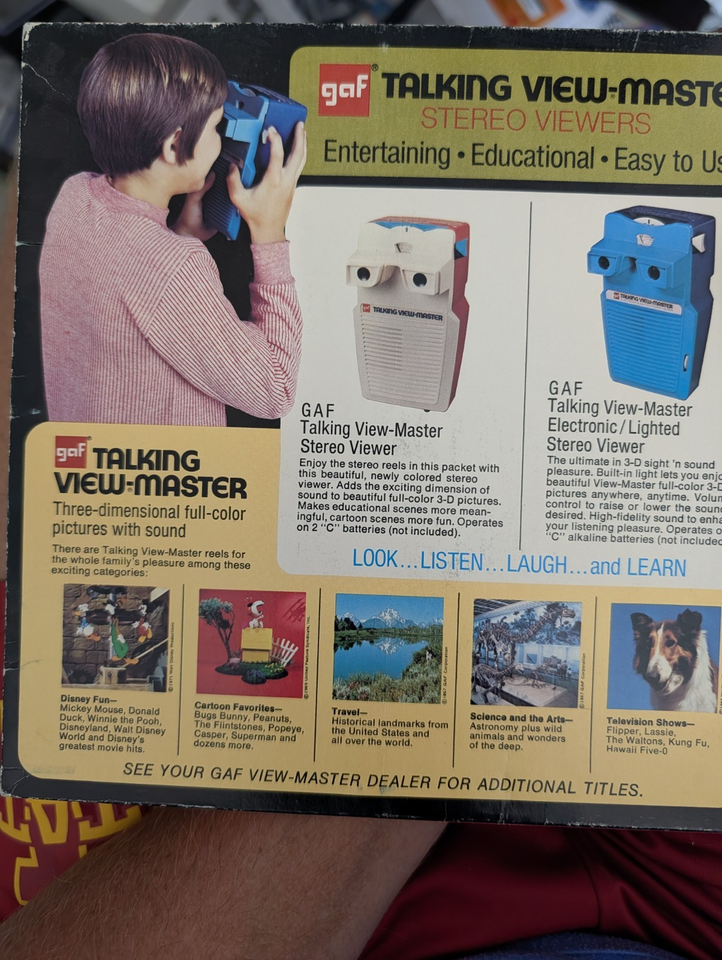 Vintage 1970 GAF Snoopy and the Red Baron Talking View-Master Reels | eBay