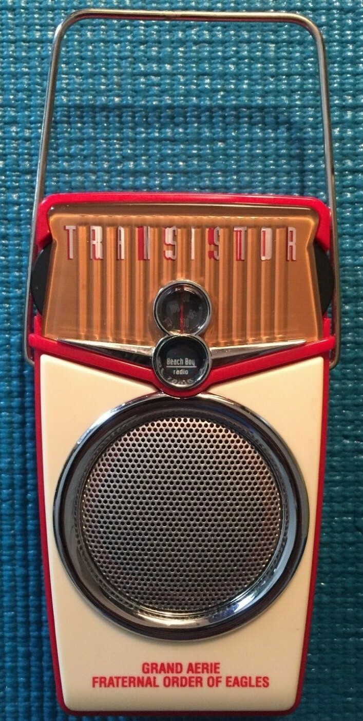 Vintage Radio Transistor BEACH BOY Grand Aerie Fraternal Order of ...