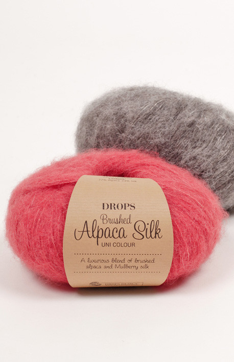 Fluffy Drops BRUSHED ALPACA SILK Yarn, Knitting Yarn 0.9 oz 30+ COLORS ...