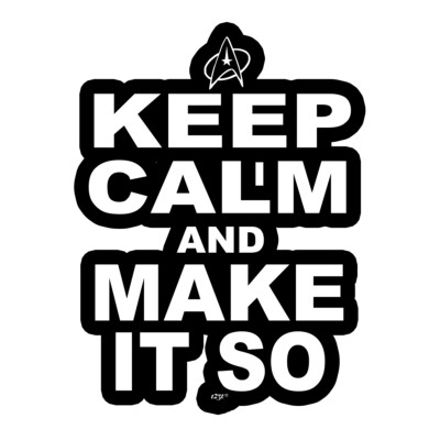 2 x Large Car Stickers - keep calm and make it so Decal Bumper Laptop ...