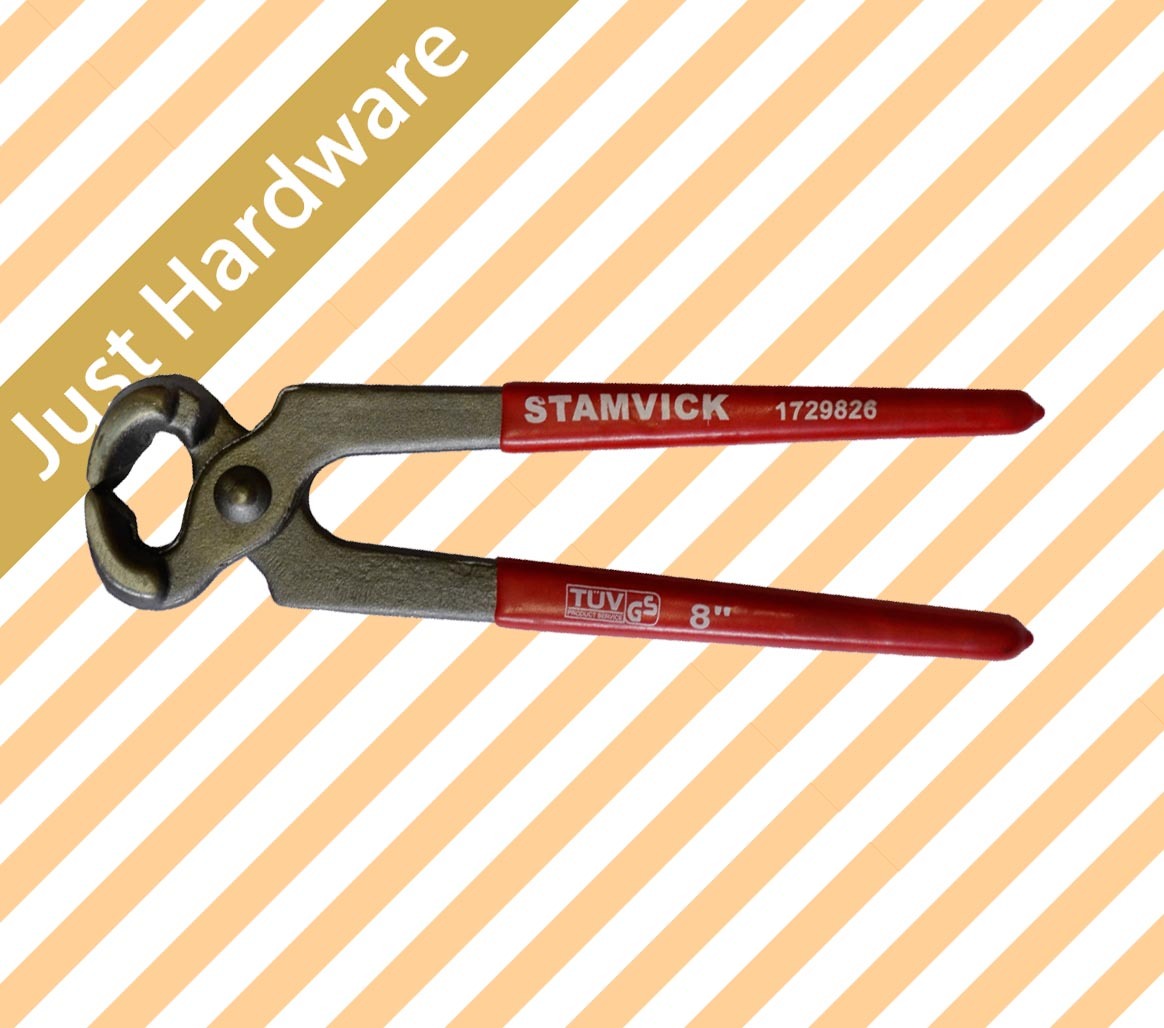 8" 10" Pincer Spincer Nail Puller Pliers Heavy Duty Shoes Steel Repair ...