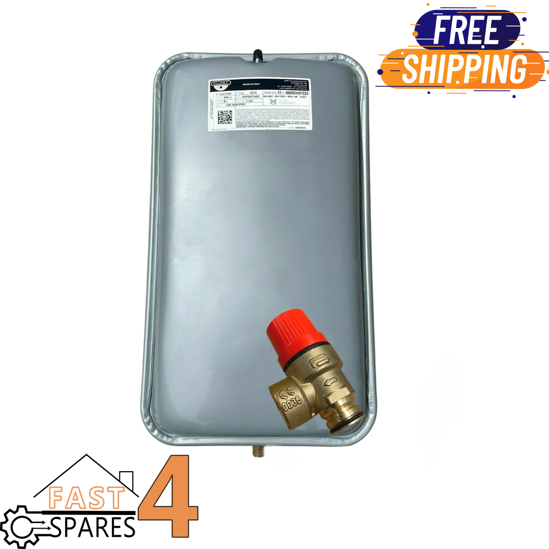 POTTERTON PROMAX COMBI 24 28 HE & HE PLUS A 8 LITRE EXPANSION VESSEL ...