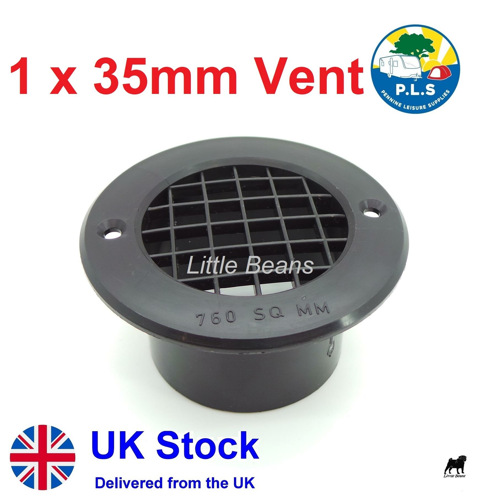 Gas+Drop+out+Round+Floor+Vent+Campervan+Caravan+Motorhome+Black+75mm+X+ ...
